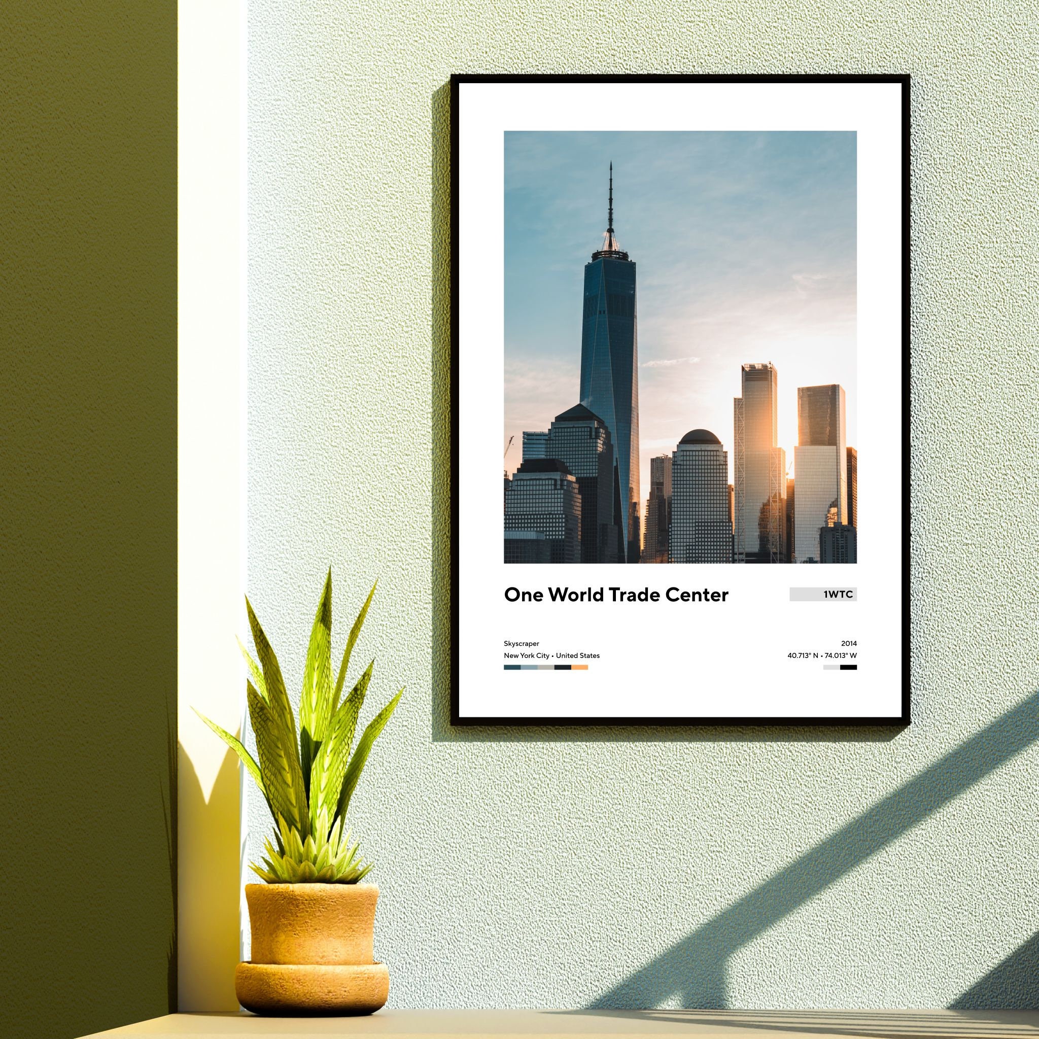 One World Trade Center Poster Wall Art Print Home Decor New York City ...