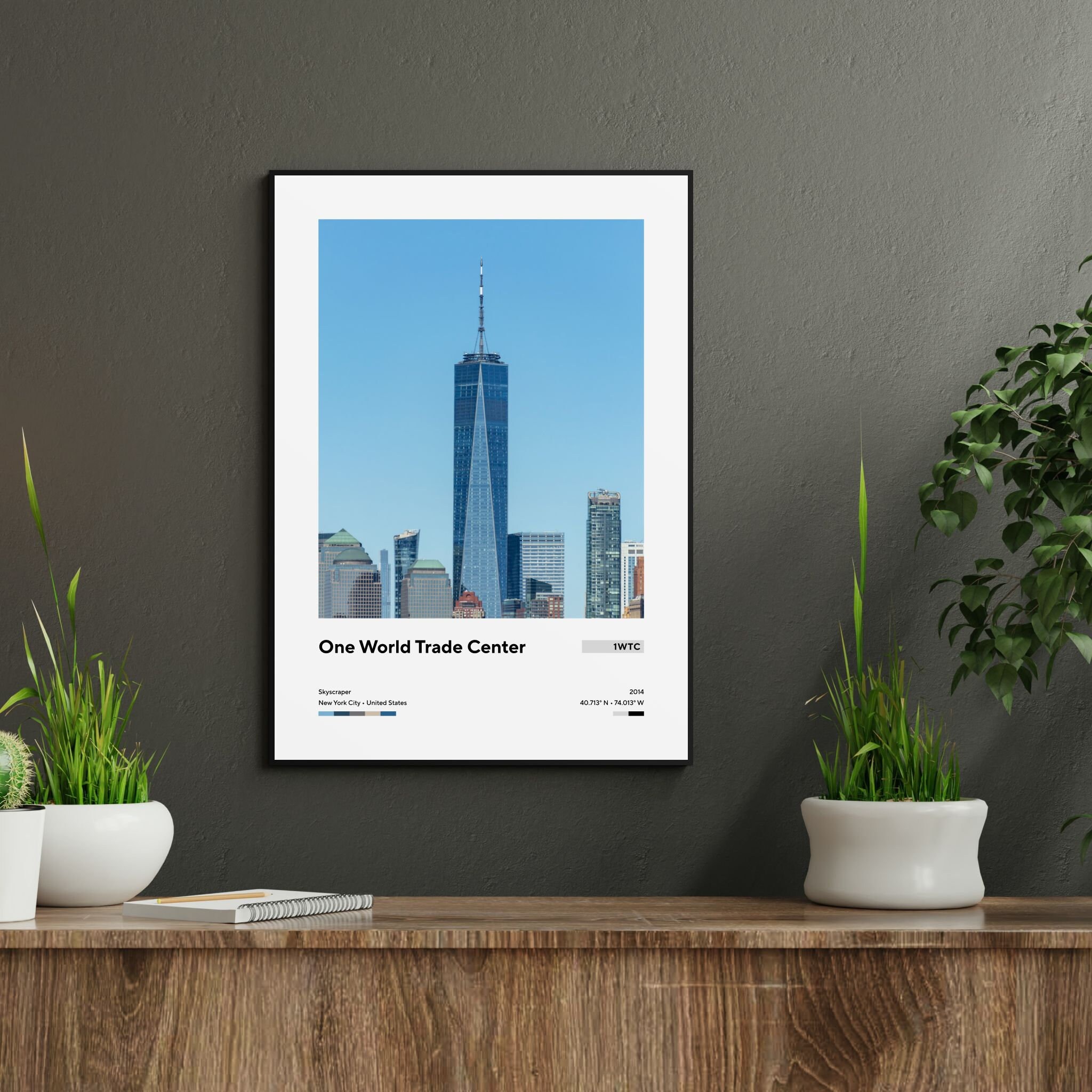 One World Trade Center Poster Wall Art Print Home Decor New York City ...