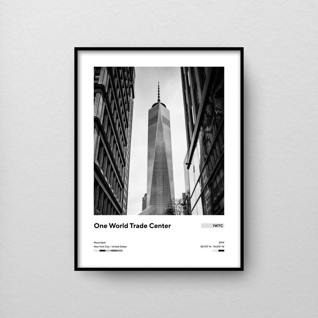 One World Trade Center Poster Wall Art Print Home Decor New York City ...