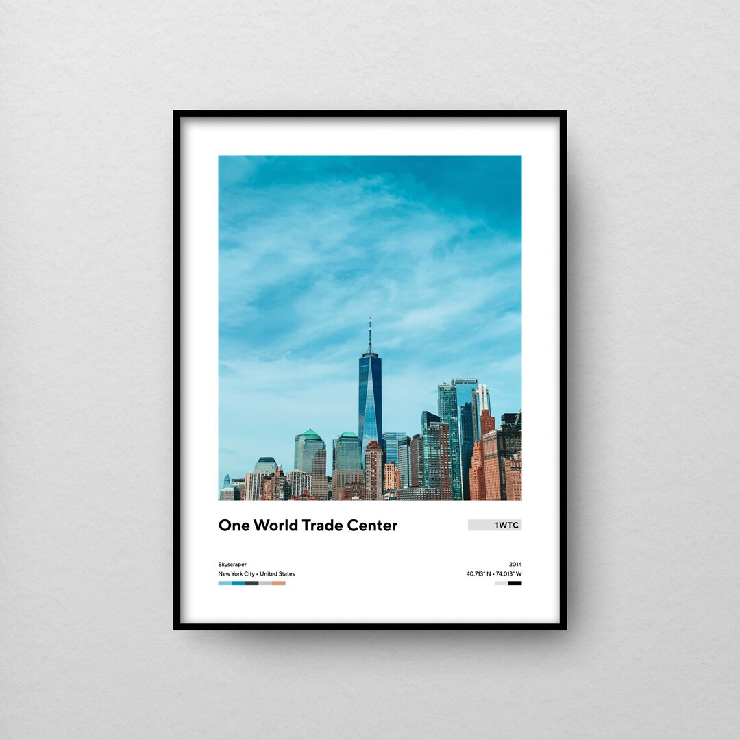 One World Trade Center Poster Wall Art Print Home Decor New York City ...