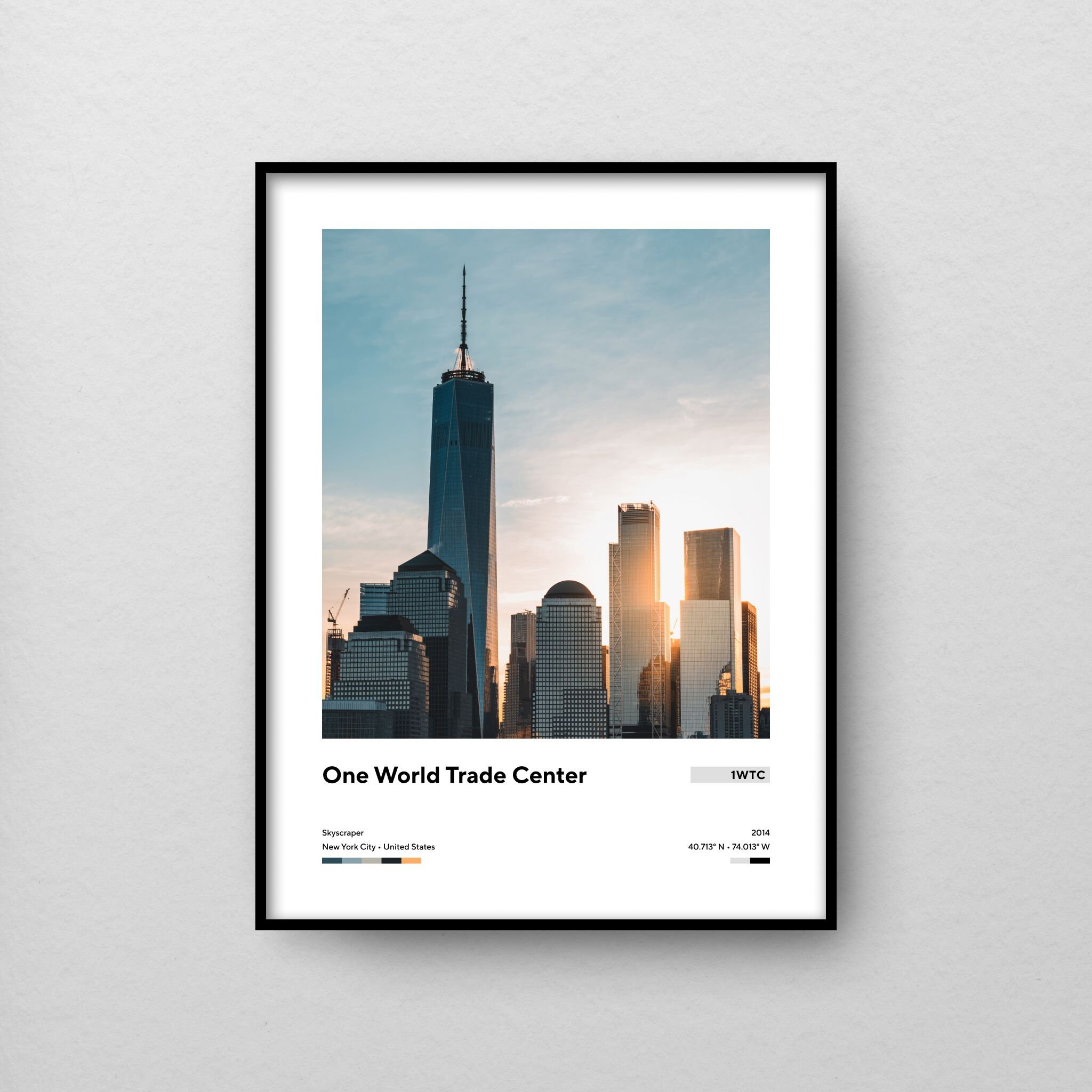 One World Trade Center Poster Wall Art Print Home Decor New York City ...