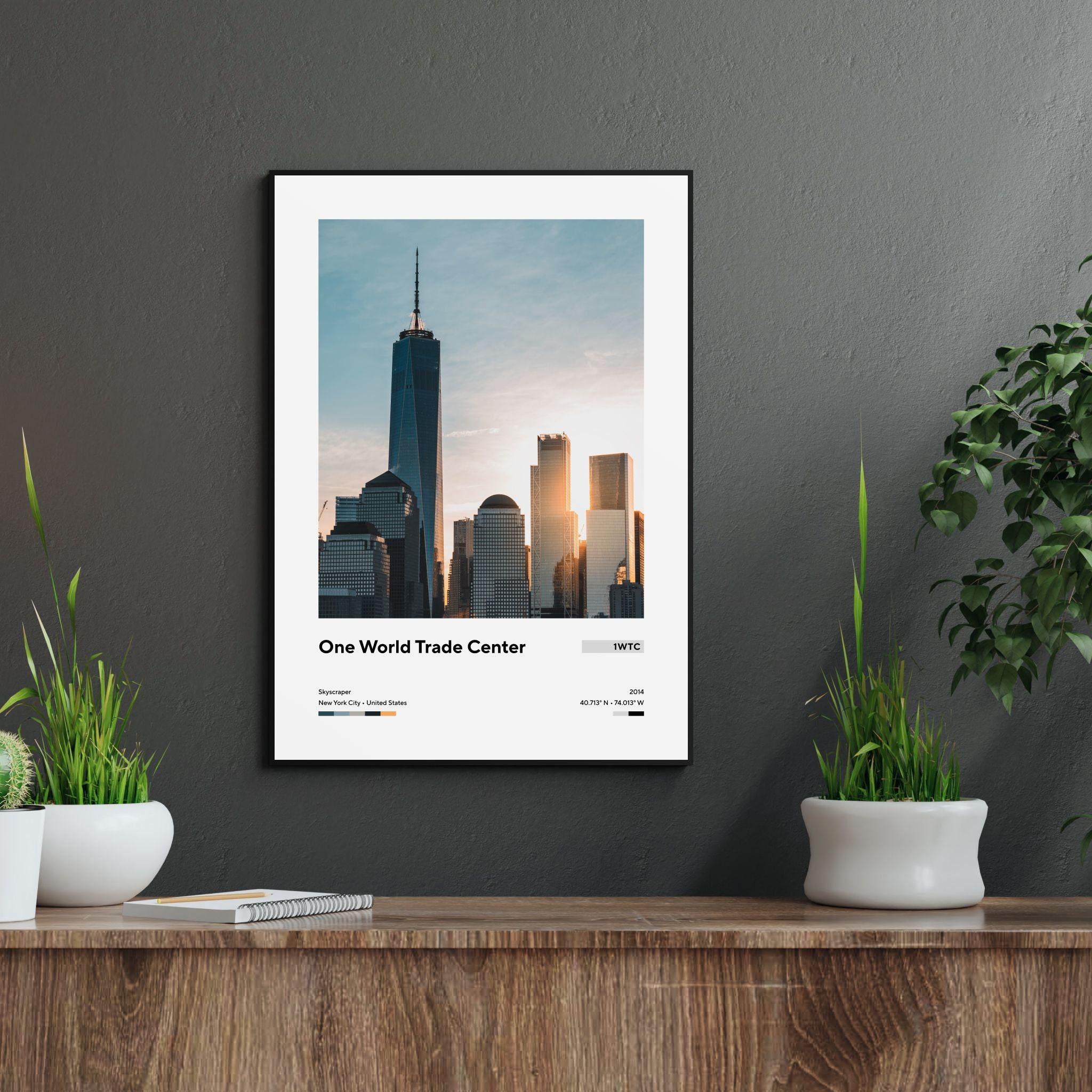 One World Trade Center Poster Wall Art Print Home Decor New York City ...