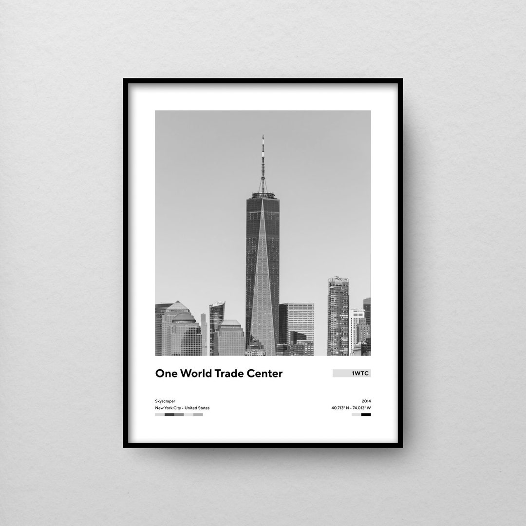 One World Trade Center Poster Wall Art Print Home Decor New York City ...