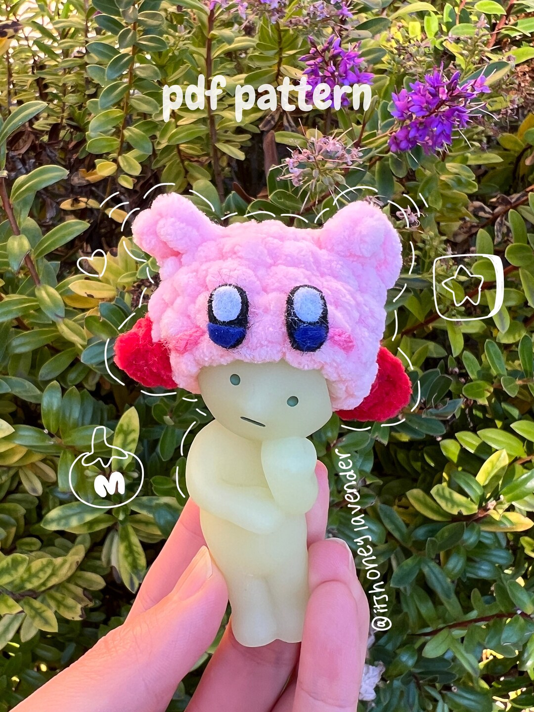 Kirby Smiski Hat Crochet Pattern (digital PDF Pattern ONLY) - Etsy