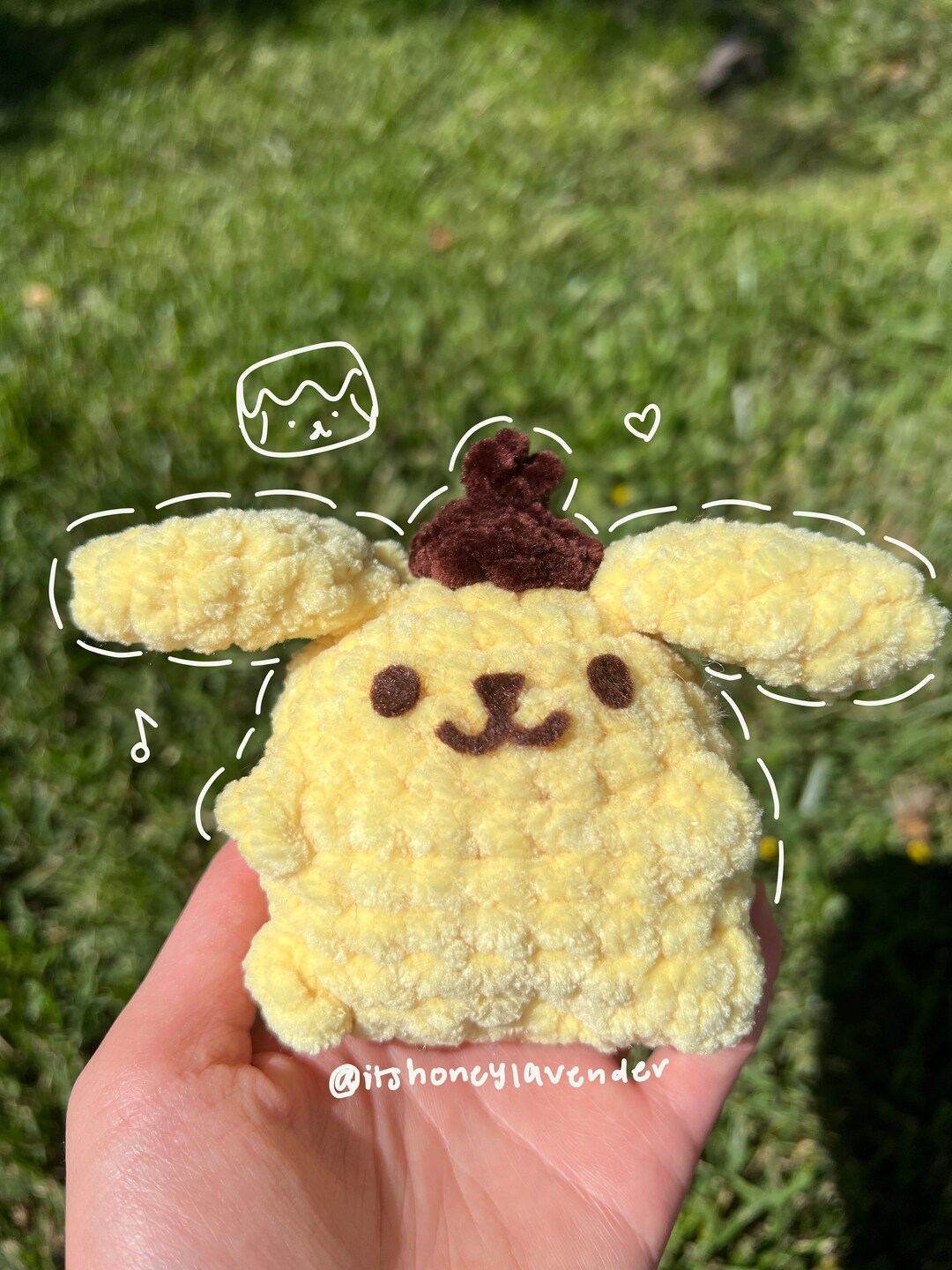 Pompompurin Dog Crochet Plushie Amigurumi - Etsy