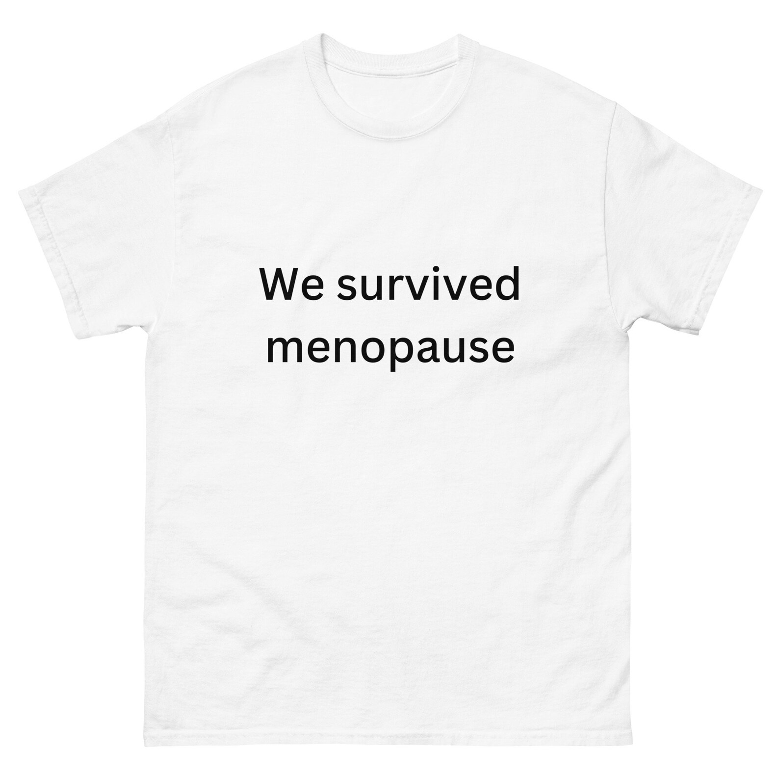 We Survived Menopause Print Bgear Funny Feminist T Shirt for Women and ...