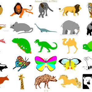 Animal Bundle PNG and SVG for Makers, Designers, Crafters, Artists - Etsy