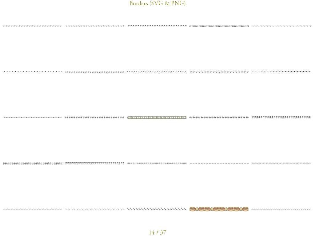 250 Borders 2 Bundle PNG and SVG for Makers, Designers, Crafters ...