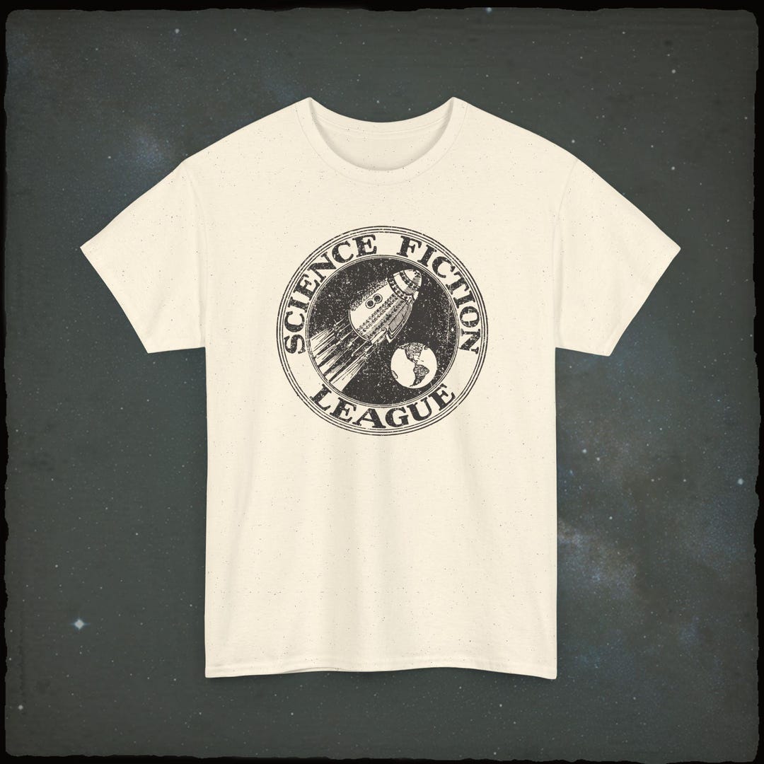 Science Fiction League Shirt - 1934 Hugo Gernsback Sci-fi Fandom ...
