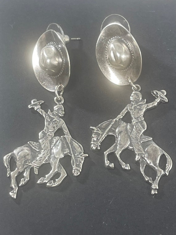vintage bronco rider silver - Gem
