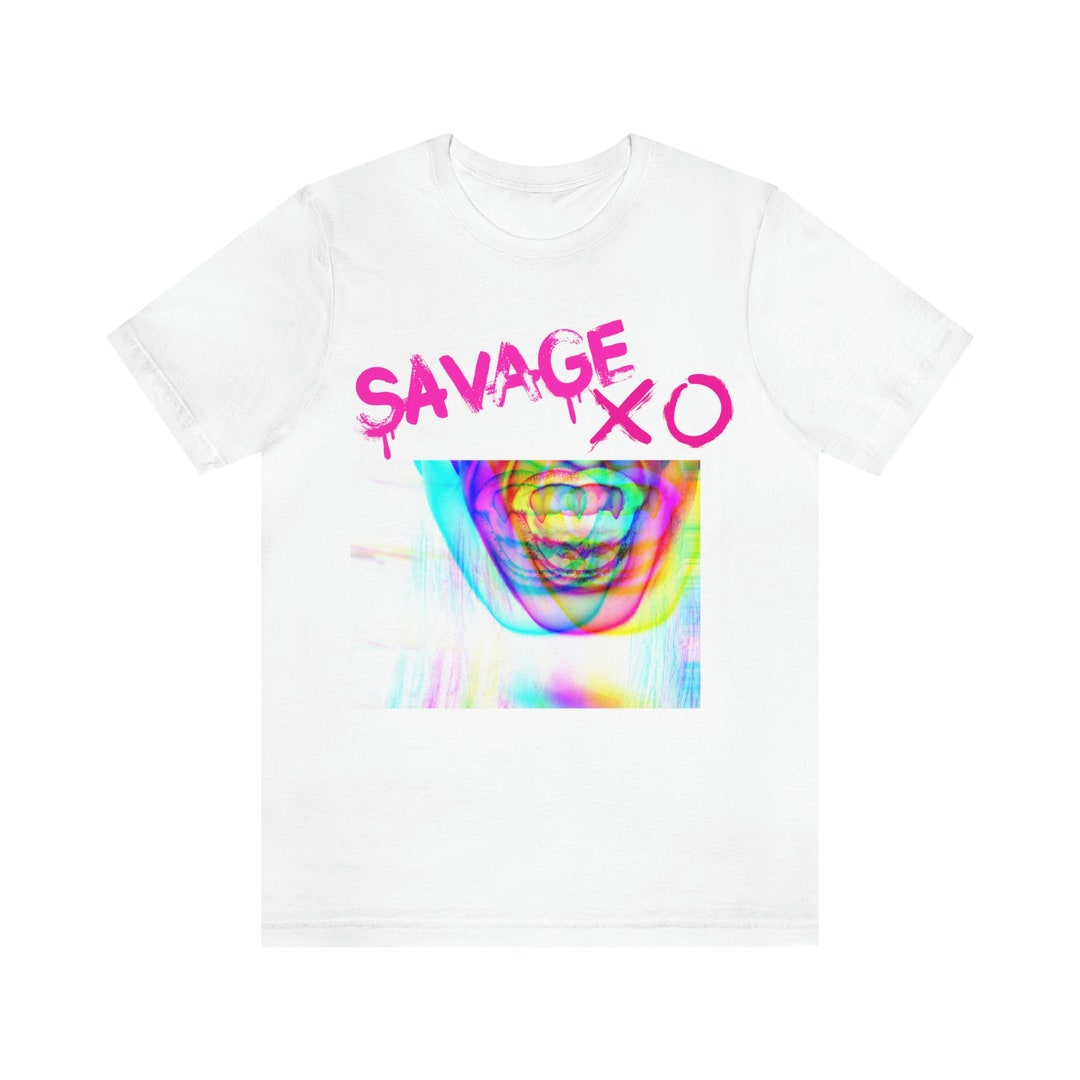 Savage XO, Neon Vampire, Streetwear, Rave Shirt, Trendy Gift, Edgy ...