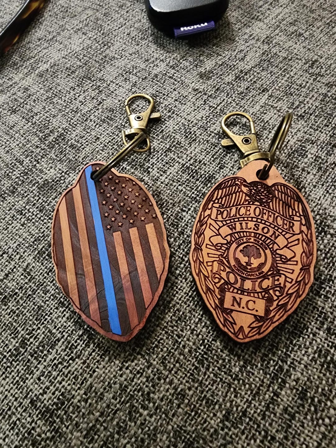 Police Badge Keychain (wilson and Rocky Mount NC Police Department & NC ...