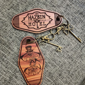Vintage Style Hazbin Hotel Keychains - Etsy