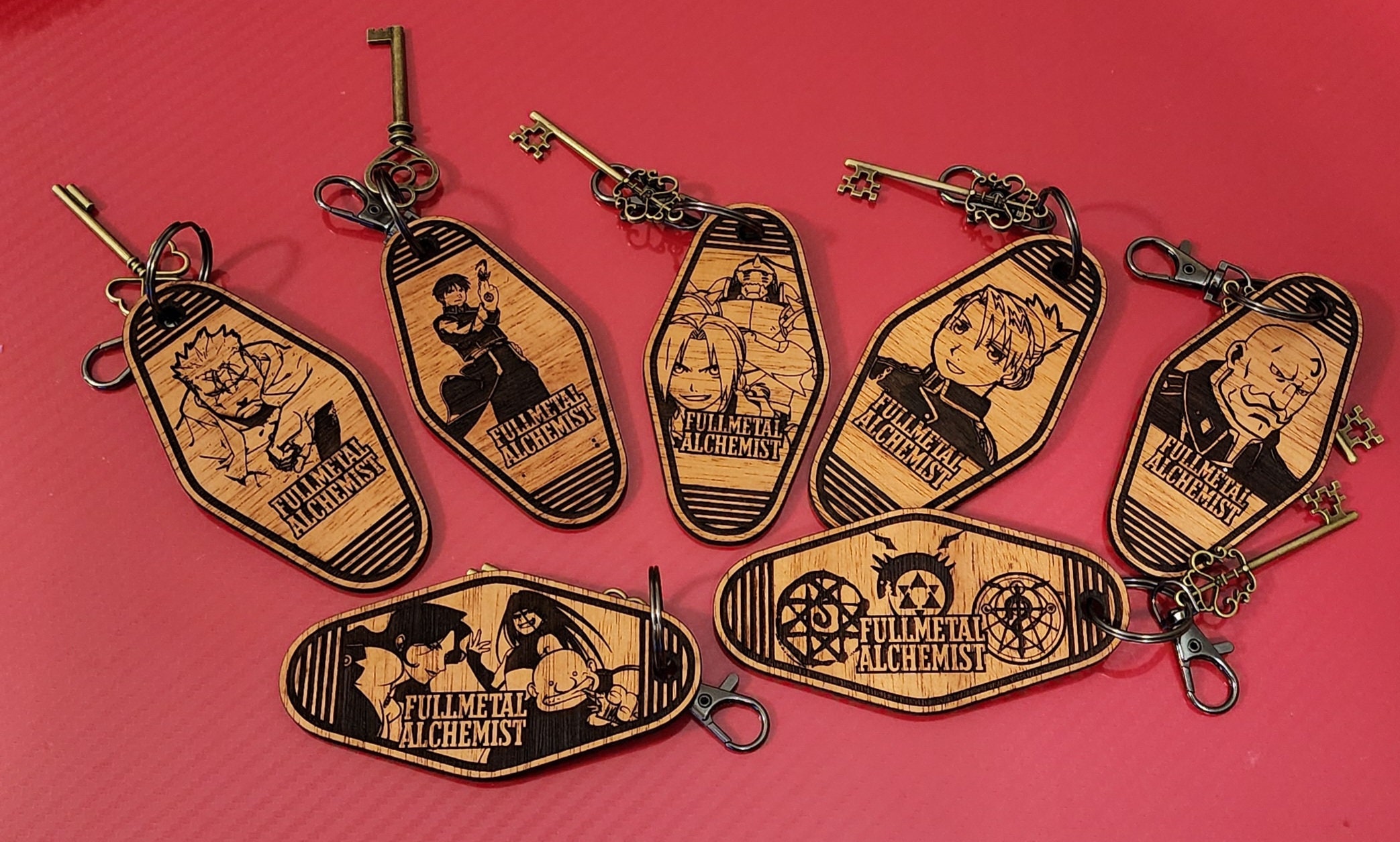 Vintage Style Fullmetal Alchemist Keychains - Etsy
