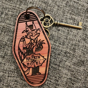 Vintage Style Hazbin Hotel Keychains - Etsy