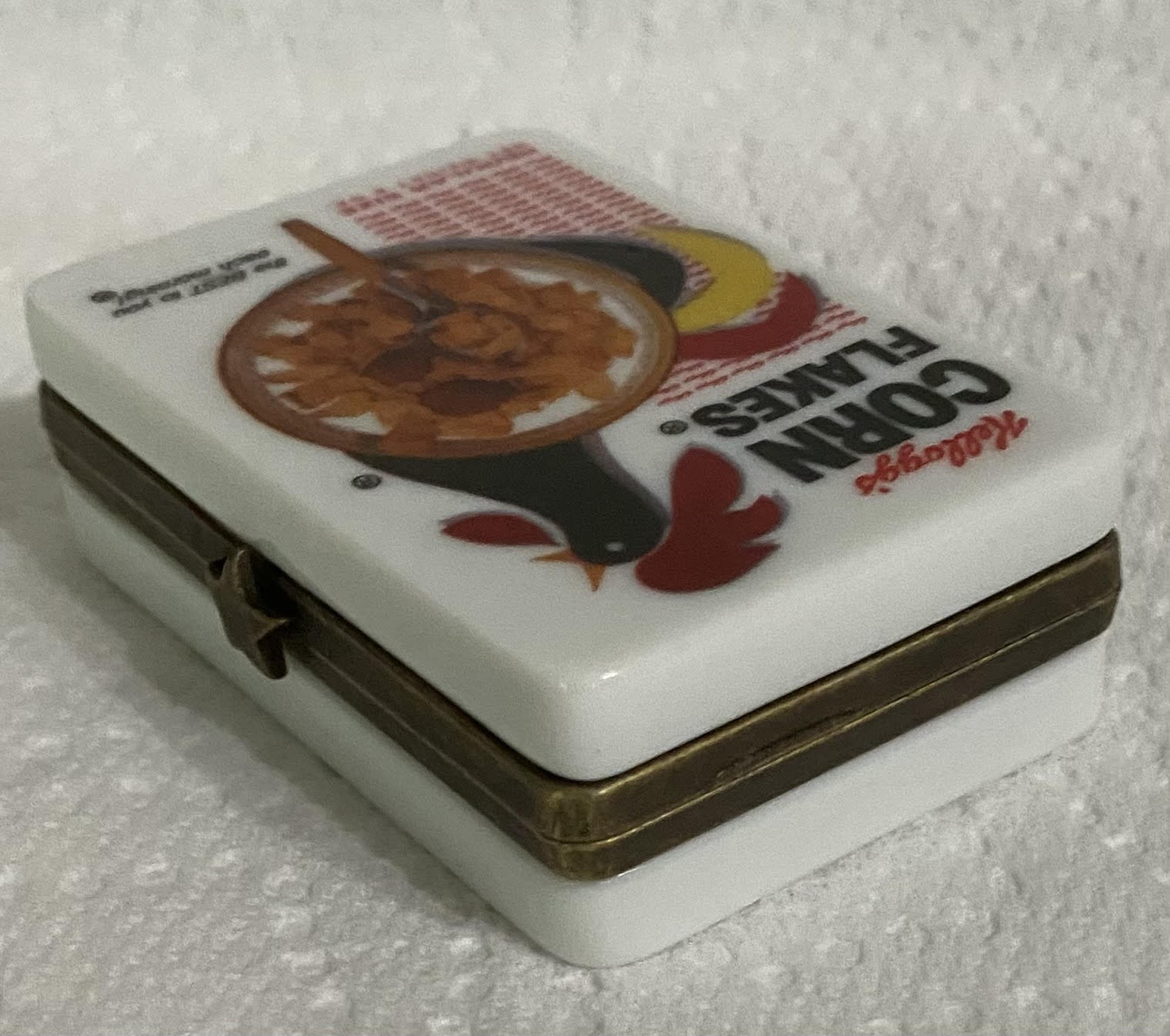 Kellogg's Corn Flakes With Spoon Trinket Porcelain Hinged Box Midwest ...