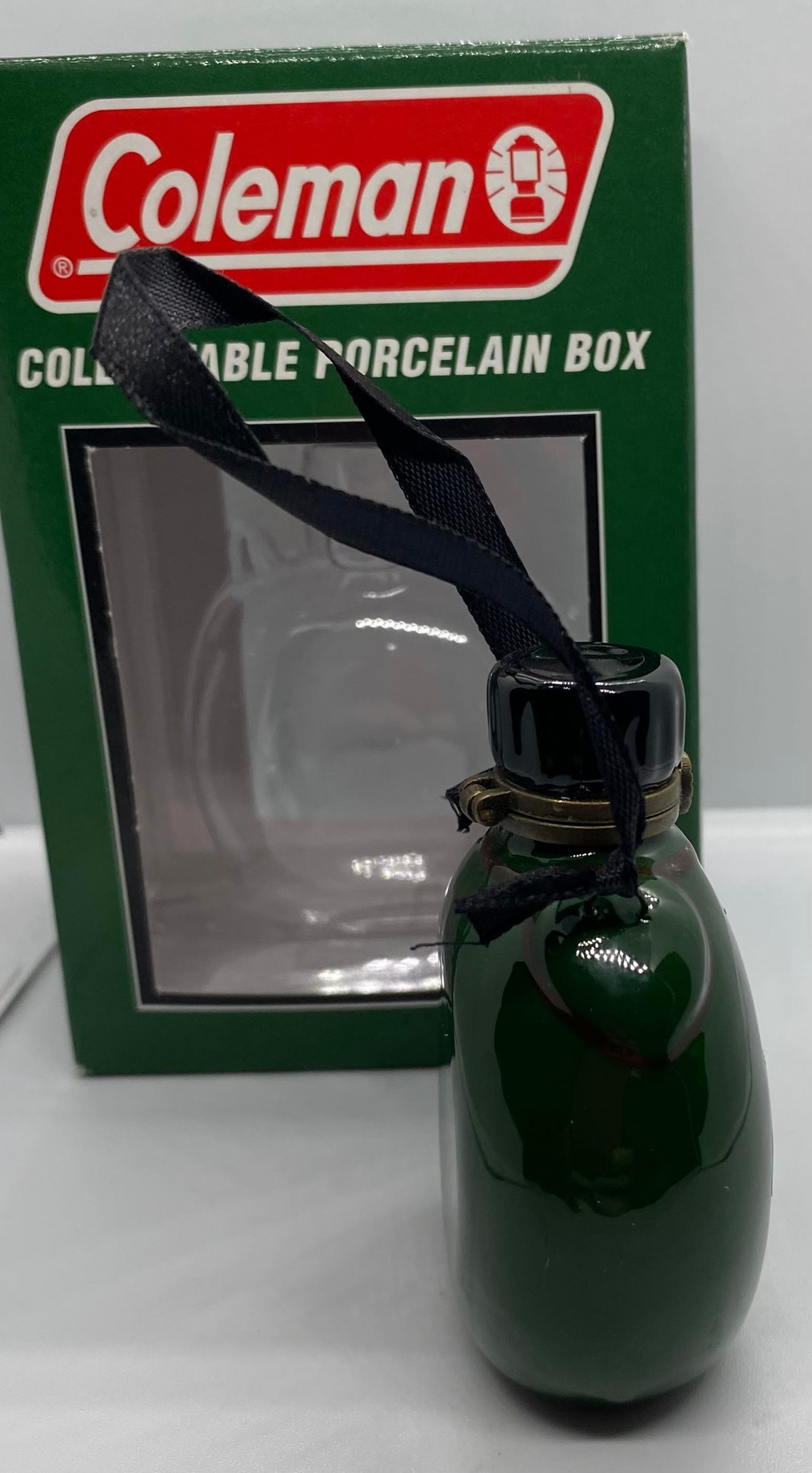 Coleman Canteen Porcelain Hinged Box Made in 2000 Vintage Trinket Box ...