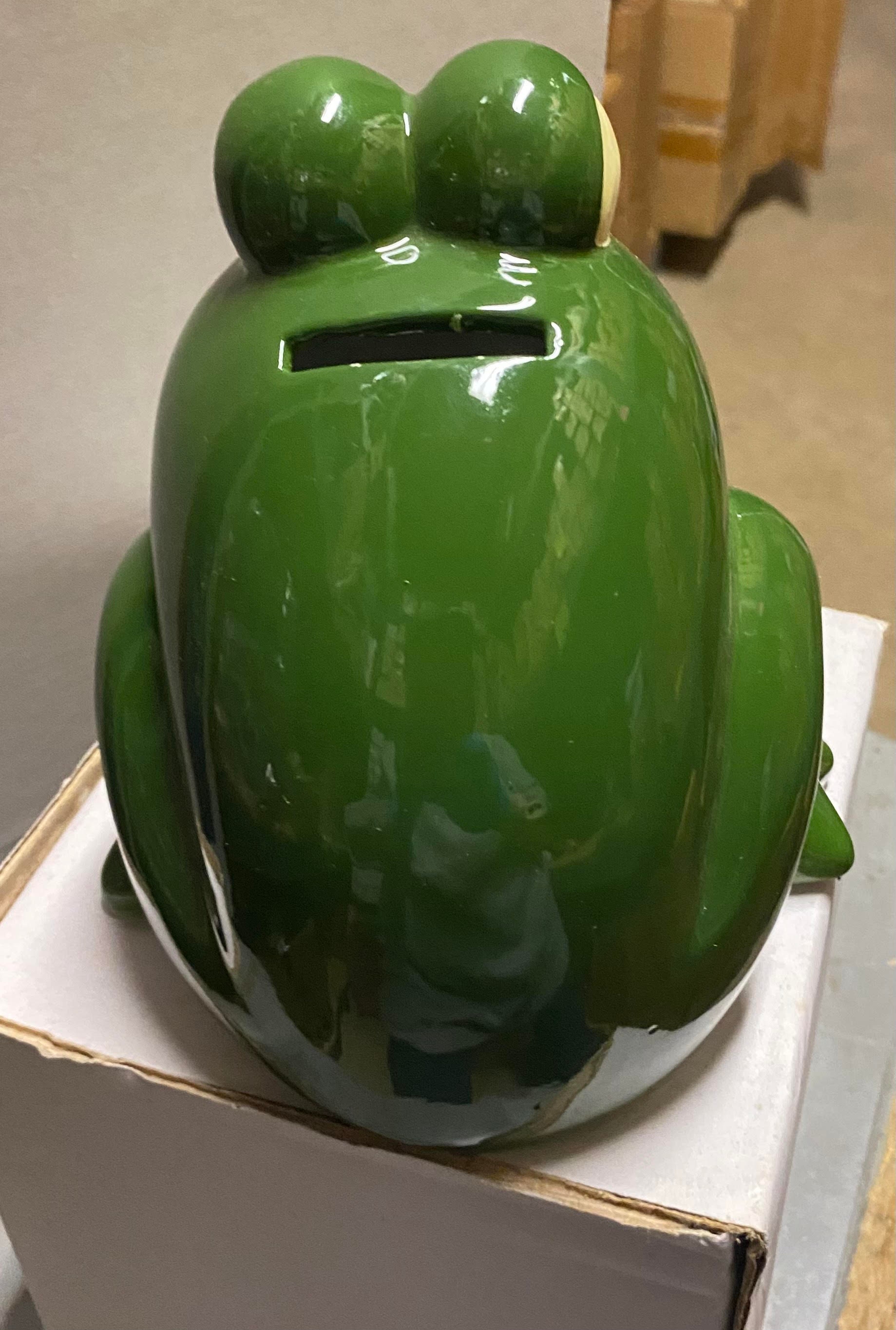 Frog Bank Cute Adorable Ceramic Frog Bank New in Box New Old Stock - Etsy