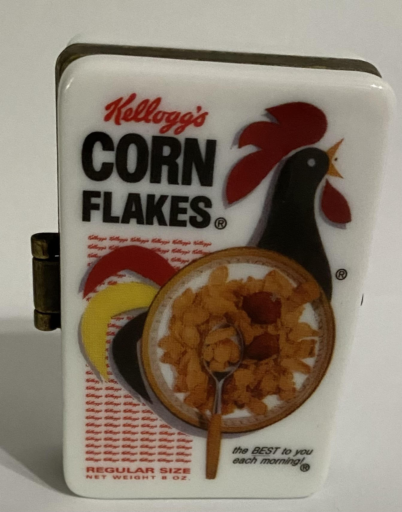 Kellogg's Corn Flakes Porcelain Hinged Box Midwest PHB Retrospect ...