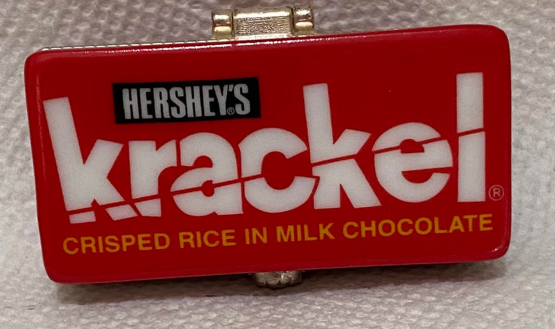 Krackel Bar With Chocolate Square Trinket Porcelain Hinged Box From the ...