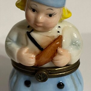 Dutch Boy Cookie Jar Style Porcelain Hinged Box Dept 56 Cookie - Etsy