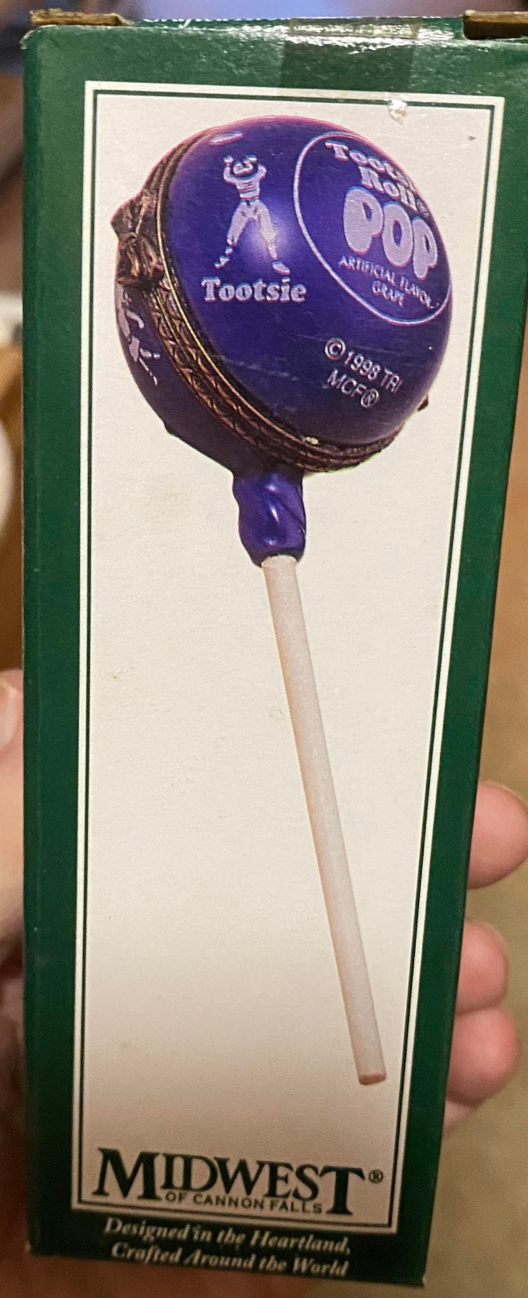Midwest PHB Porcelain Hinged Box Tootsie Pop Grape in Green Box New in ...