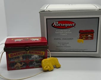 Vintage Nabisco Barnum's Animal Crackers Porcelain Hinged Box. - Etsy