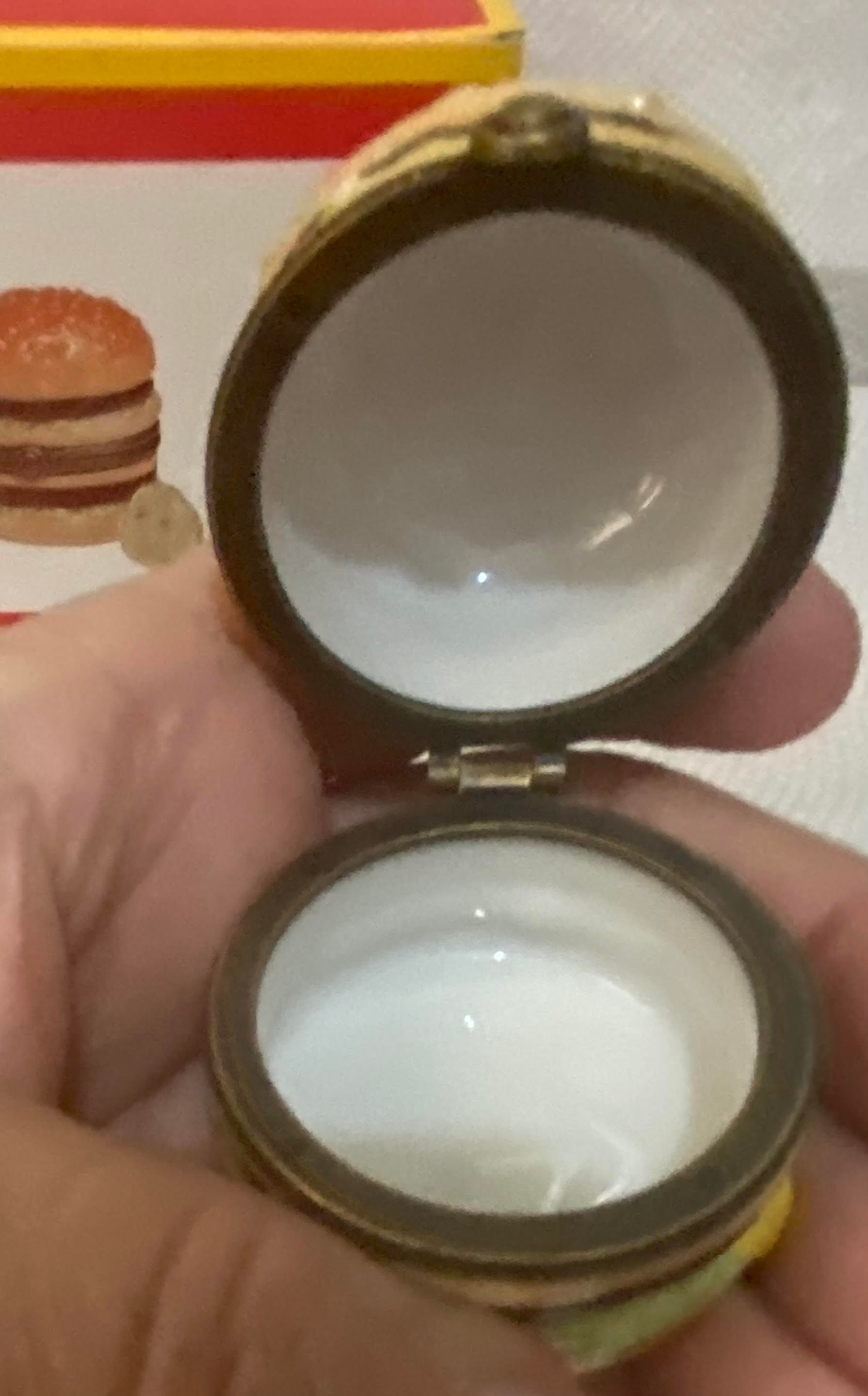 Mcdonald's Big Mac With Pickle Trinket Porcelain Hinged - Etsy