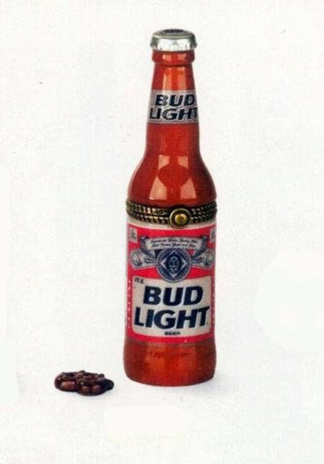 Budweiser Bud Light Porcelain Hinged Box With Pretzel Trinket - Etsy