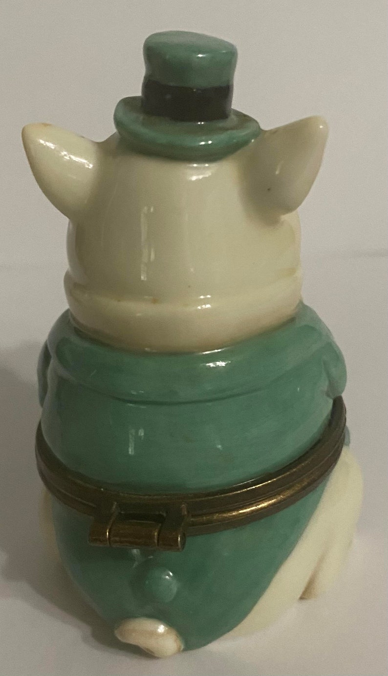 Pig Percival Pig Cookie Jar Style Porcelain Hinged Box Dept 56 Cookies ...