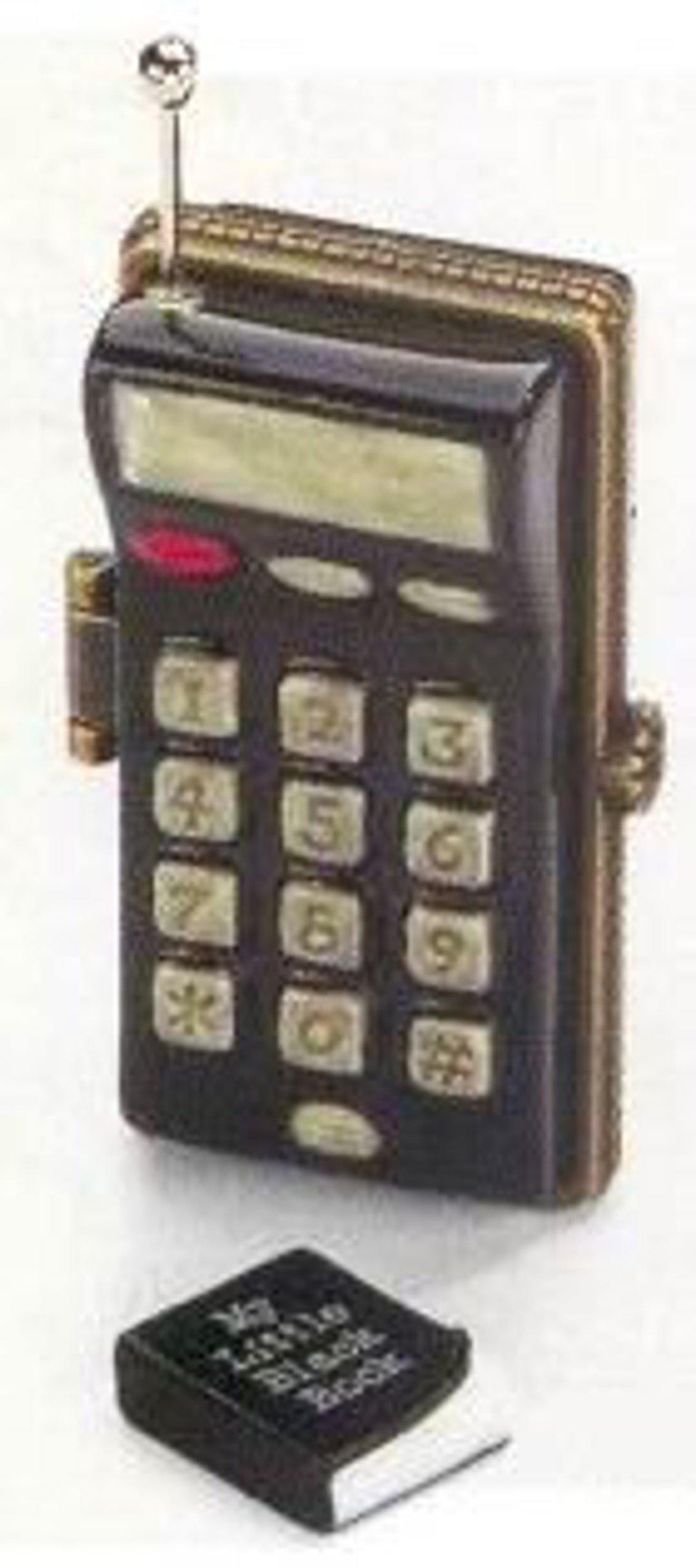 Cell Phone With Little Black Book Trinket Porcelain Hinged Box Midwest ...