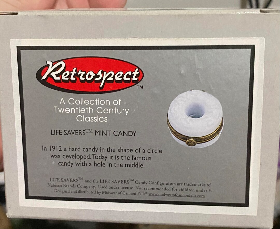 Midwest PHB Porcelain Hinged Box Lifesavers Mint New in Box! Never Used ...