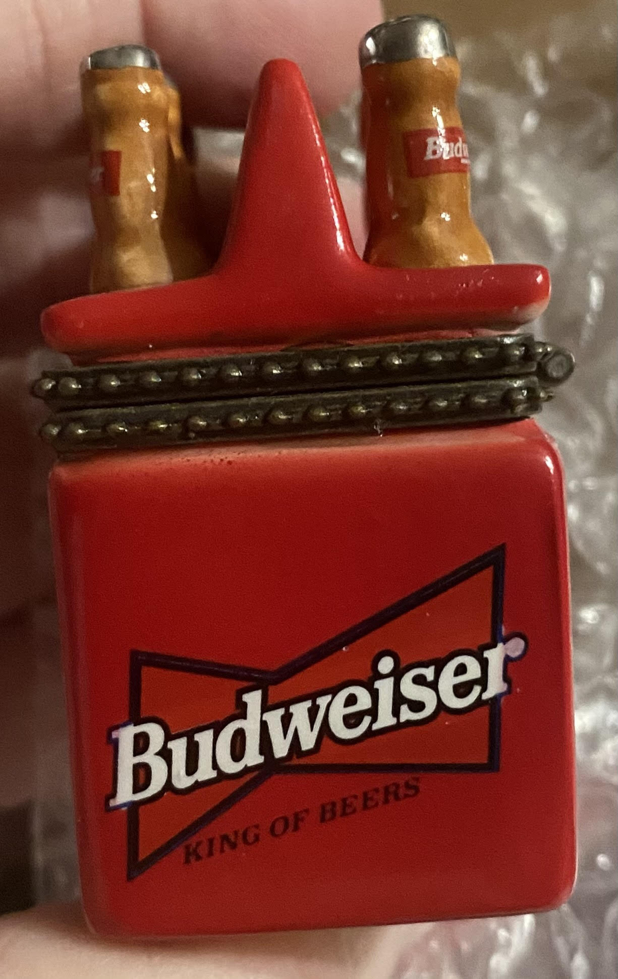 Budweiser 6 Pack Porcelain Hinged Box Made by Enesco 1998 New in Box - Etsy