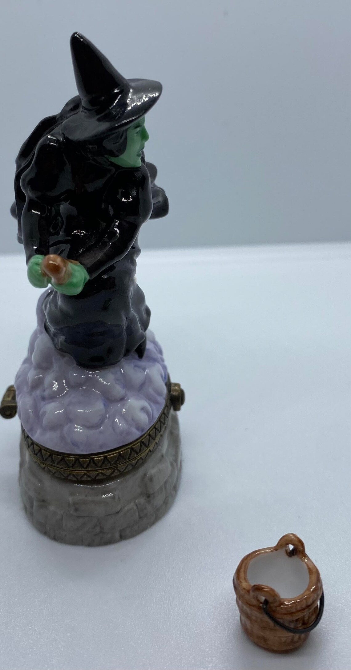 Wizard of Oz Wicked Witch of the West With Bucket Trinket Porcelain ...