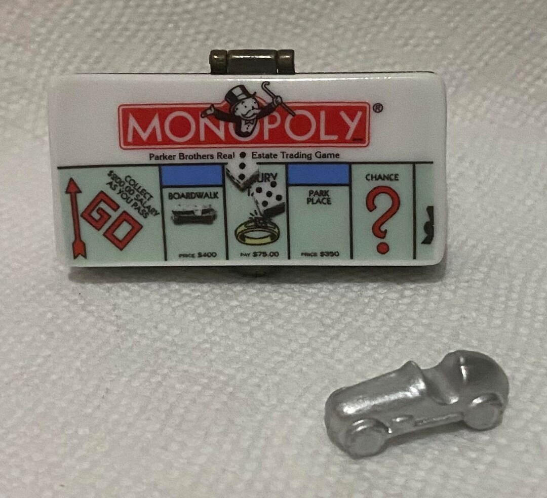 Monopoly Game With Car Trinket Porcelain Hinged Box Midwest PHB Parker ...