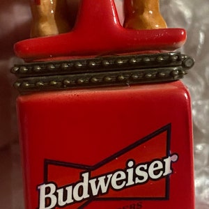 Budweiser 6 Pack Porcelain Hinged Box Made by Enesco 1998 New in Box - Etsy
