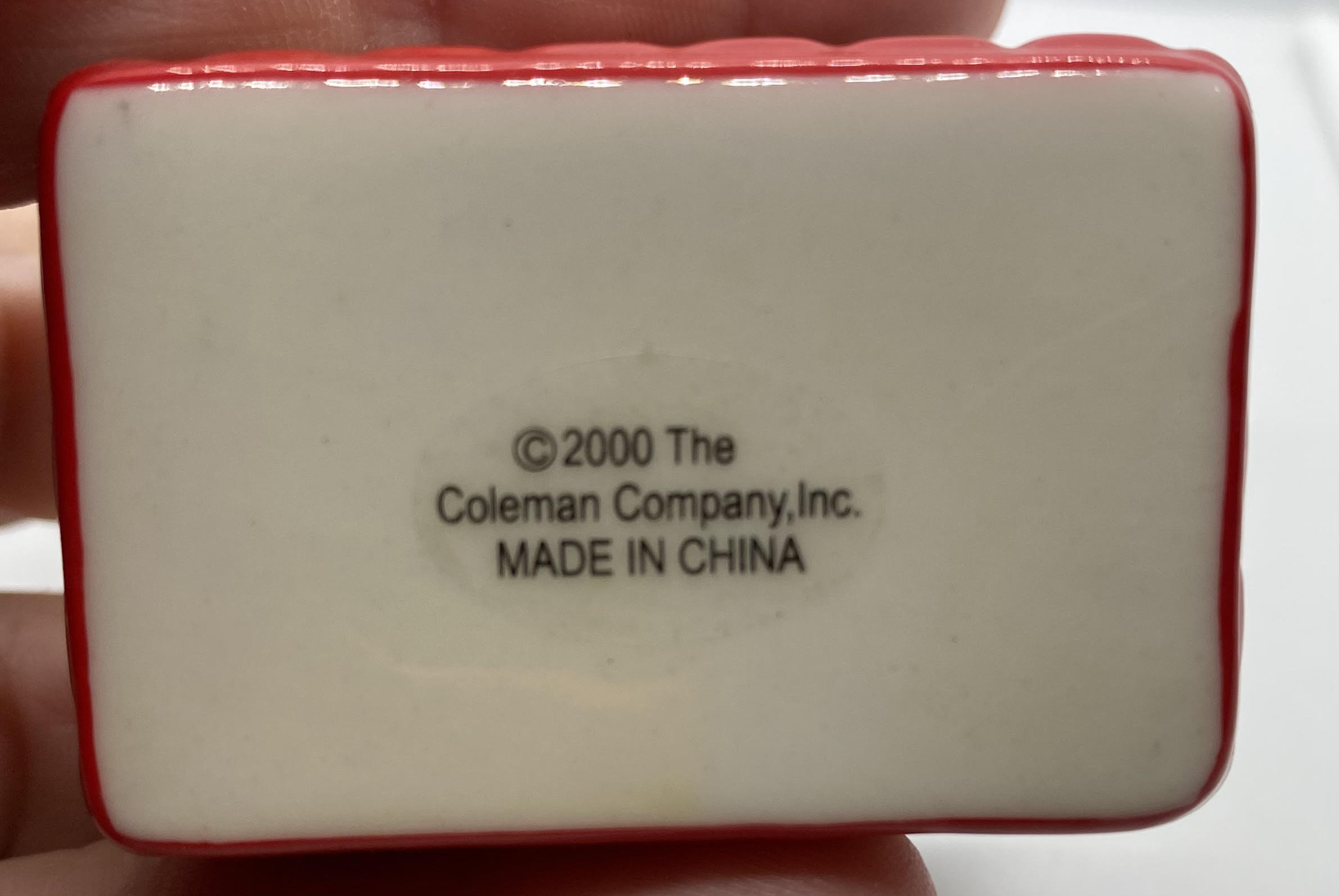 Coleman Ice Chest / Cooler Porcelain Hinged Box Made in 2000 Vintage ...