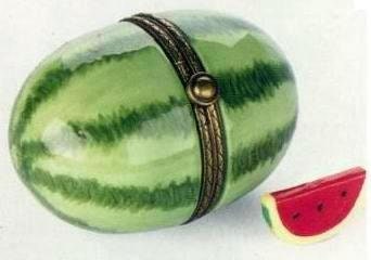 Midwest PHB Porcelain Hinged Box Watermelon W Slice Trinket New in Box ...
