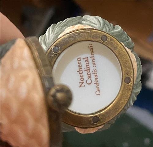 Red Cardinal Porcelain Hinged Box Midwest PHB This Was a Limited ...