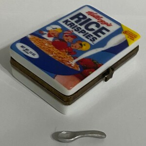Kellogg's Rice Krispies With Spoon Trinket Porcelain Hinged Box Midwest ...