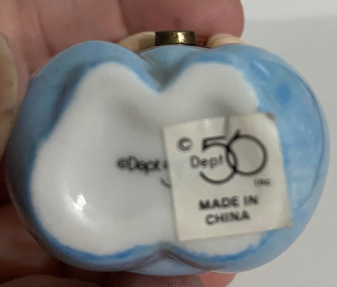 Dutch Boy Cookie Jar Style Porcelain Hinged Box Dept 56 Cookie - Etsy