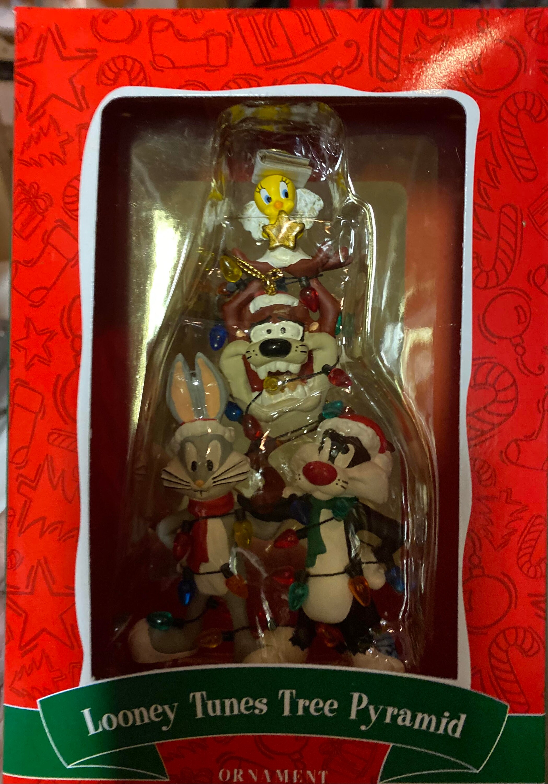 Tree Pyramid Ornament Taz, Tweety, Bugs, Sylvester Warner Brothers ...