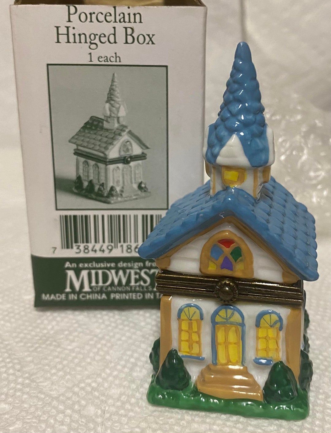 Midwest PHB Porcelain Hinged Box Church New in Box - Etsy