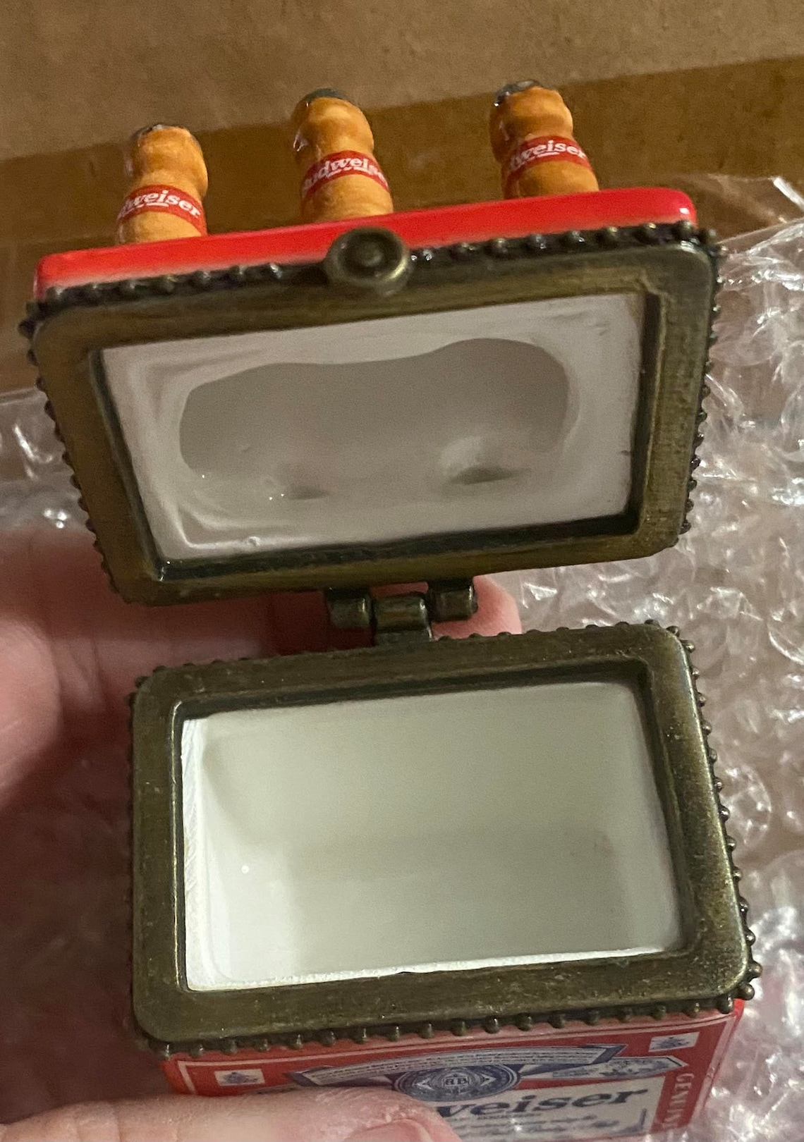 Budweiser 6 Pack Porcelain Hinged Box Made by Enesco 1998 New in Box - Etsy