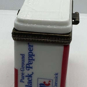 Mccormick Black Pepper Porcelain Hinged Box Midwest PHB - Etsy