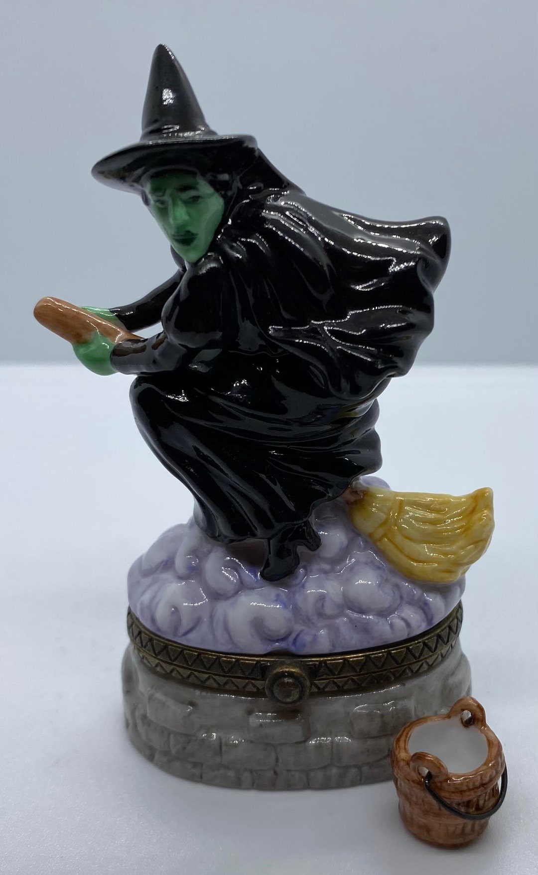Wizard of Oz Wicked Witch of the West With Bucket Trinket Porcelain ...