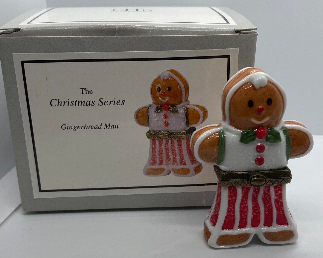 Gingerbread Man Porcelain Hinged Box Midwest PHB in Box From the ...