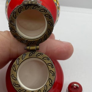 Gumball Machine With Gumball Machine Trinket Porcelain Hinged Box so ...
