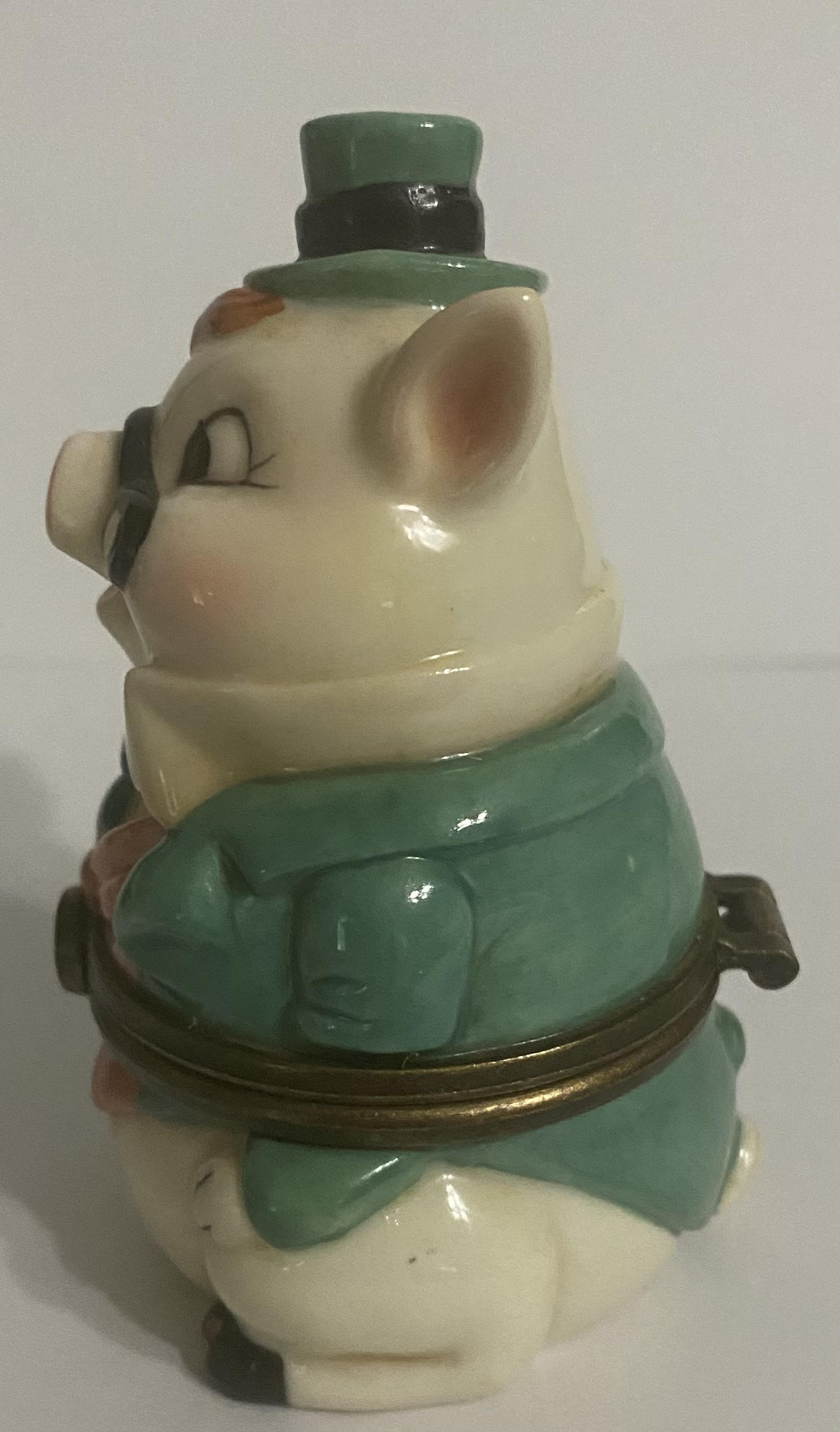 Pig Percival Pig Cookie Jar Style Porcelain Hinged Box Dept 56 Cookies ...