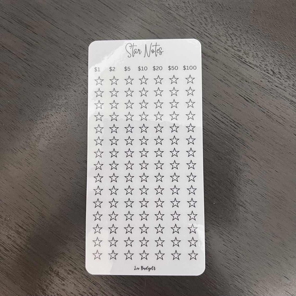 Star Notes Savings Tracker I Digital Download I Size: 3x6" - Etsy